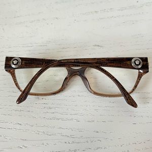 Versace | Accessories | Versace Ve372 Lizard Brown Eyeglasses | Poshmark